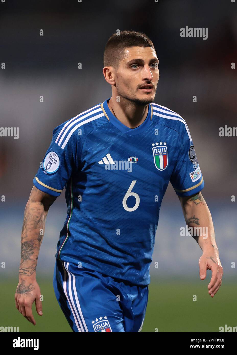 Attard, Malta, 26th March 2023. Marco Verratti of Italy looks on during ...
