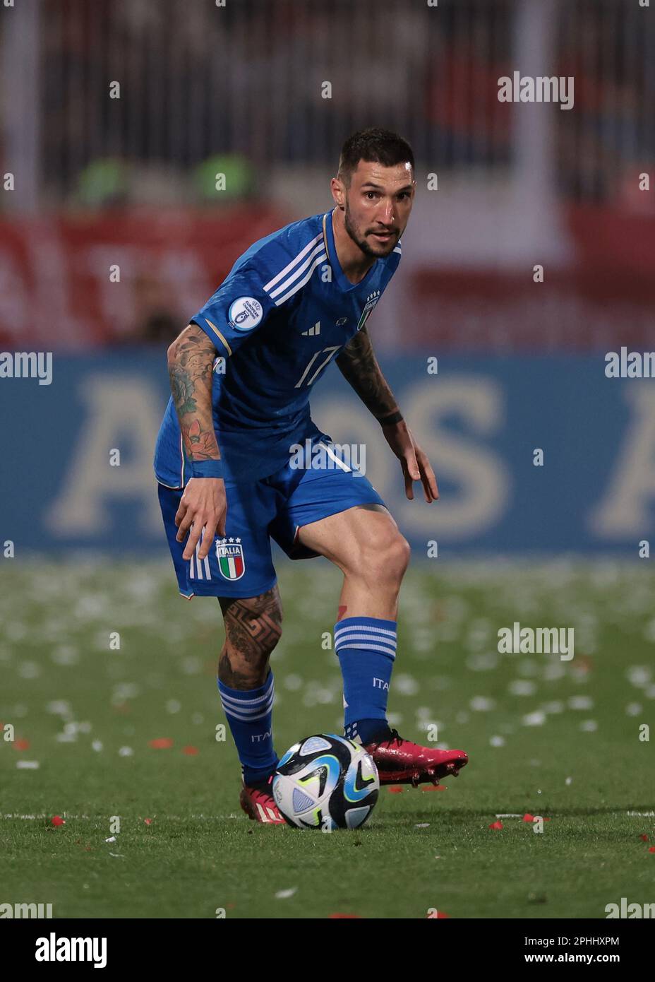 Attard, Malta, 26th March 2023. Matteo Politano of Italy during the ...