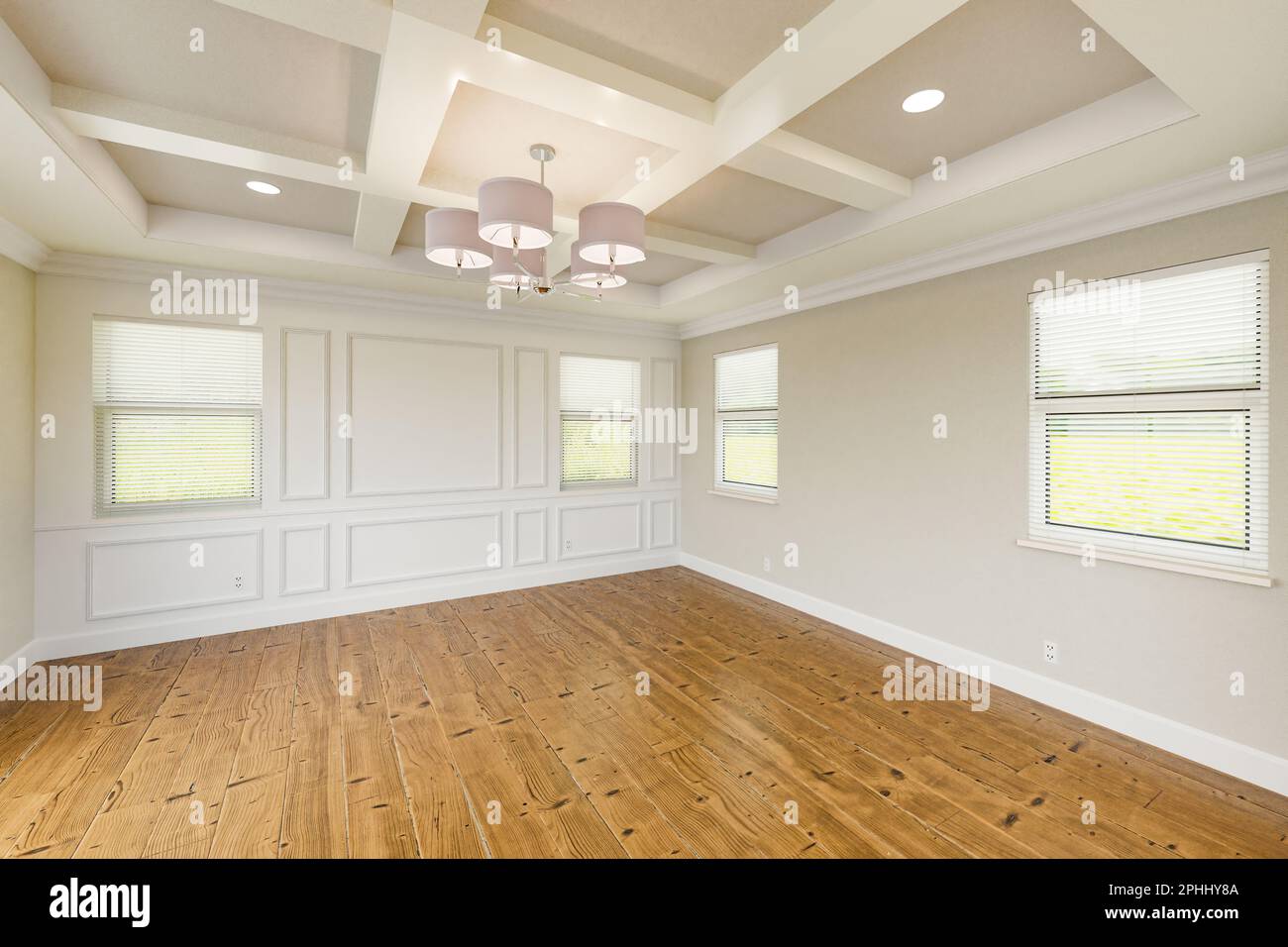 C Offered Ceiling With Wainscot
