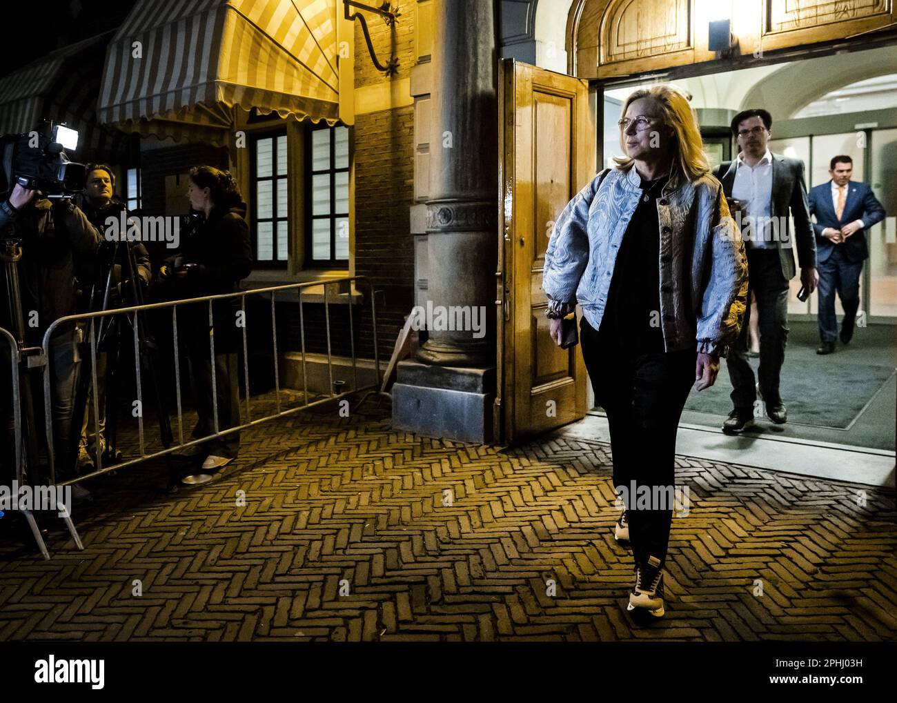 THE HAGUE - Sigrid Kaag (D66) at the Ministry of General Affairs after a discussion about the ...