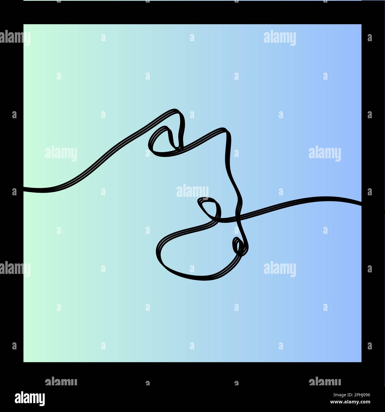 Square cat wall digital printable art Stock Photo - Alamy