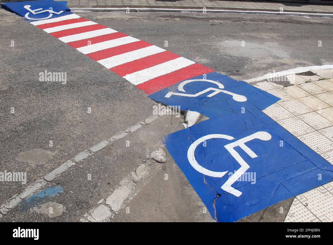accessibility ramp for wheelchair users with accessibility symbol ...