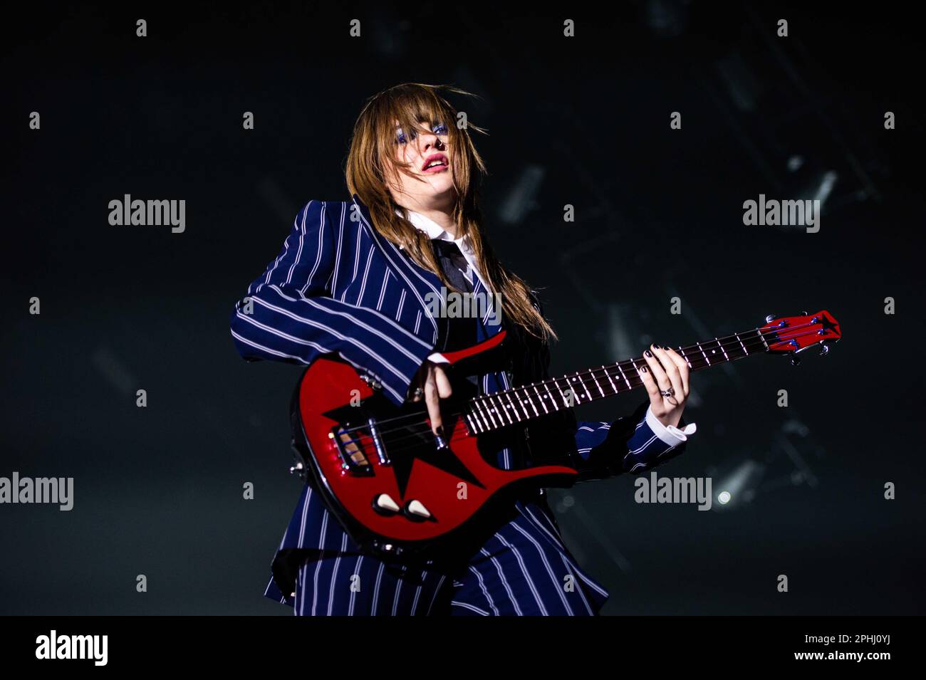 Naples, Italy. 29th Mar, 2023. Maneskin -Victoria De Angelis (bass ...