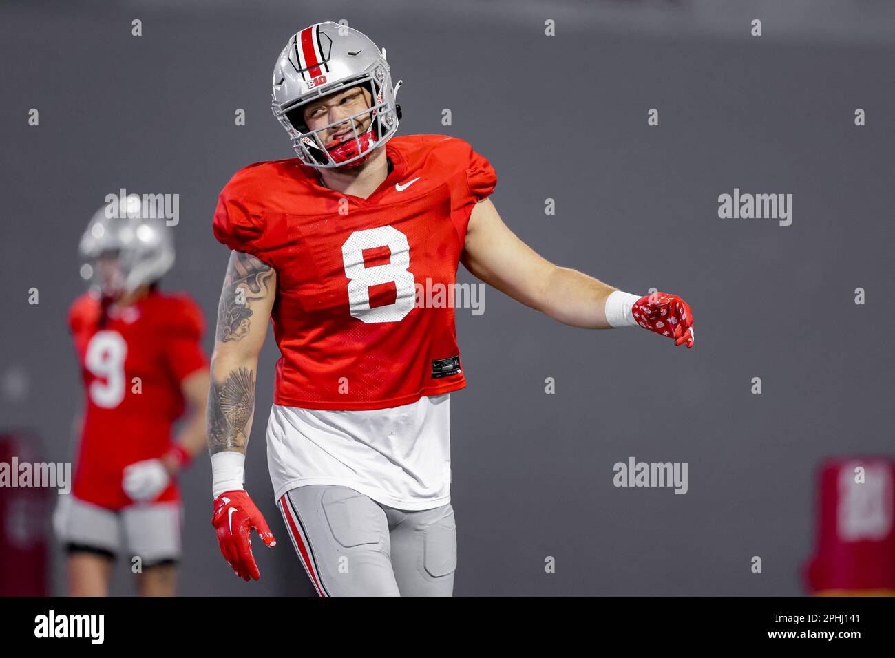 Columbus, Ohio, USA. 28th Mar, 2023. Ohio State Buckeyes tight end Cade ...