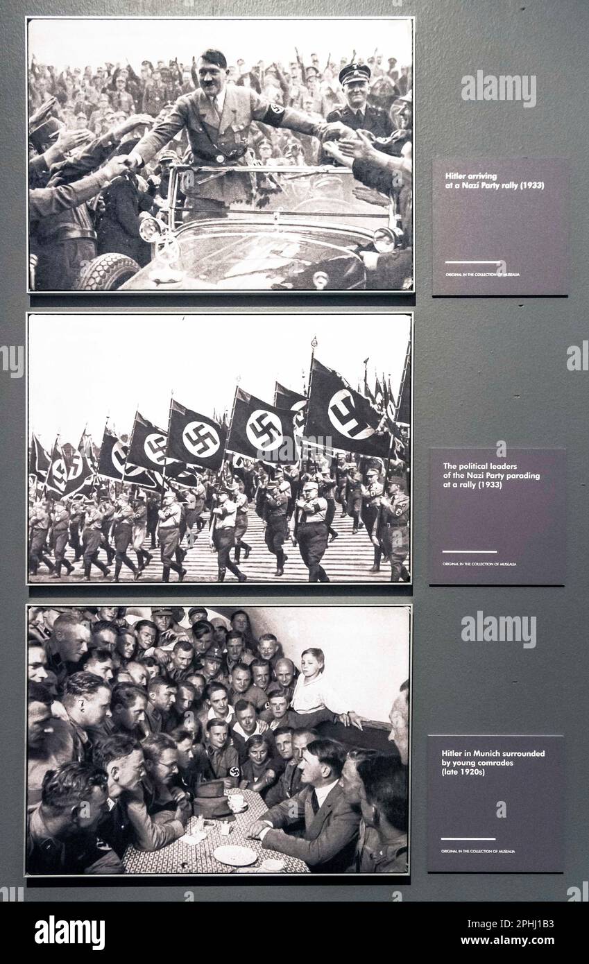 Simi Valley, California, USA. 28th Mar, 2023. Photos of Adolph Hitler ...