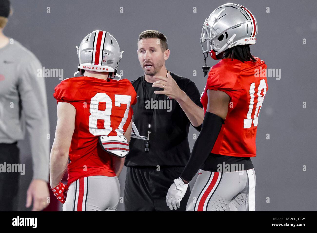 March 28, 2023, Columbus, Ohio, U.S: Ohio State Buckeyes offensive ...