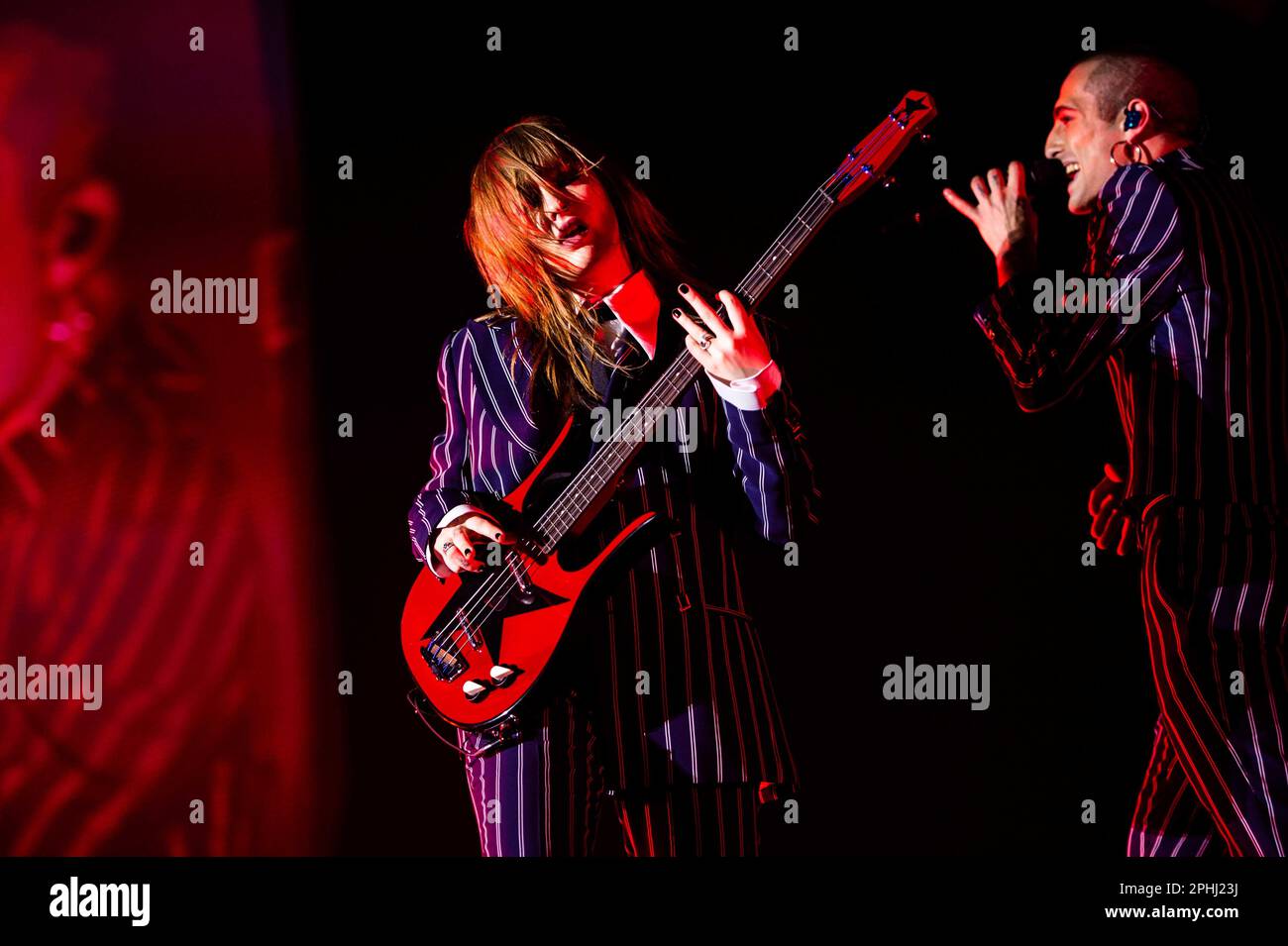Naples, Italy. 29th Mar, 2023. Maneskin -Victoria De Angelis (bass ...