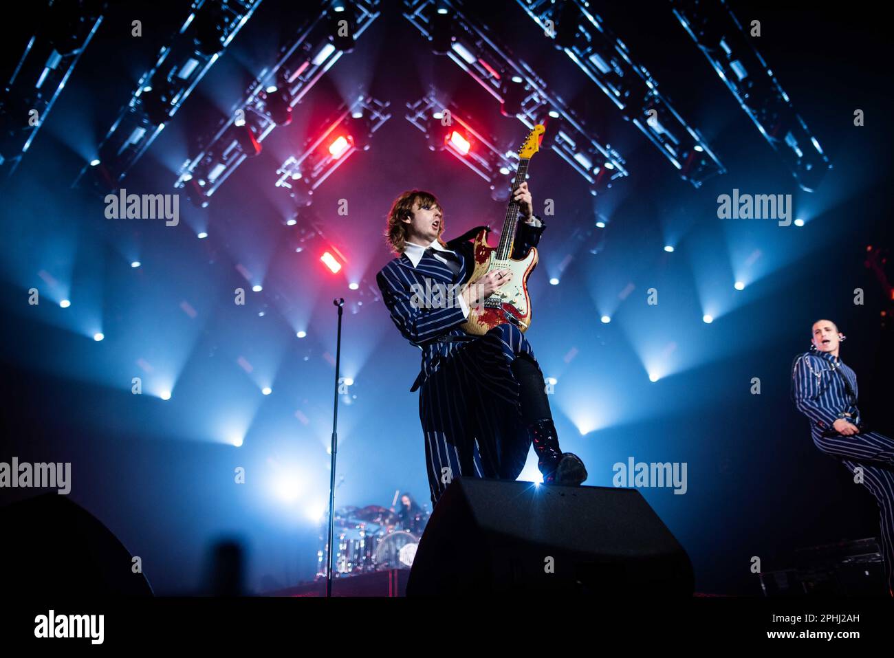 Naples, Italy. 29th Mar, 2023. Maneskin - Thomas Raggi (Guitar) during ...