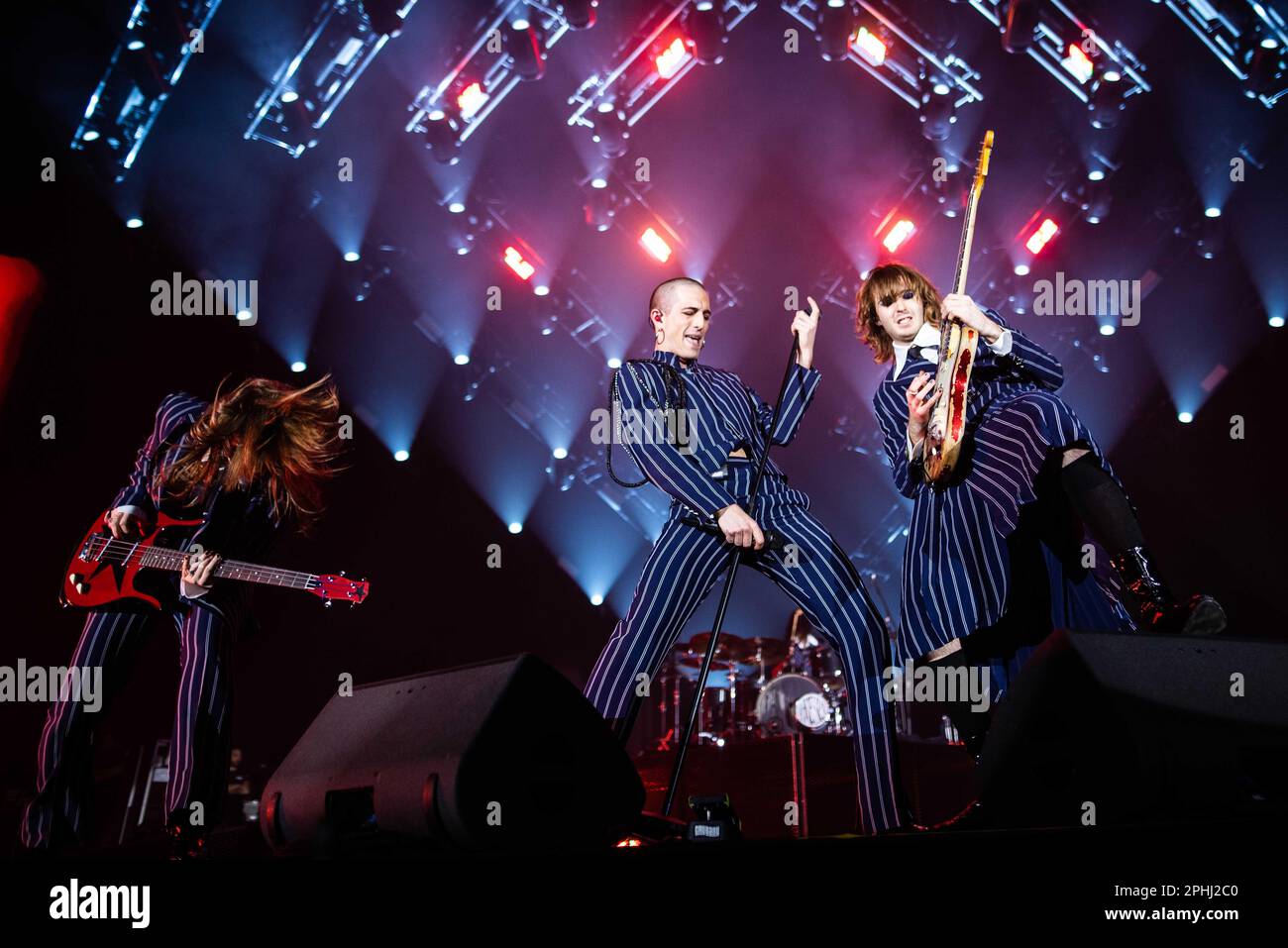 Naples, Italy. 29th Mar, 2023. Maneskin - Damiano David (voice ...