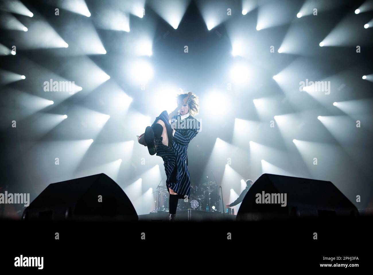 Naples, Italy. 29th Mar, 2023. Maneskin - Thomas Raggi (Guitar) during ...