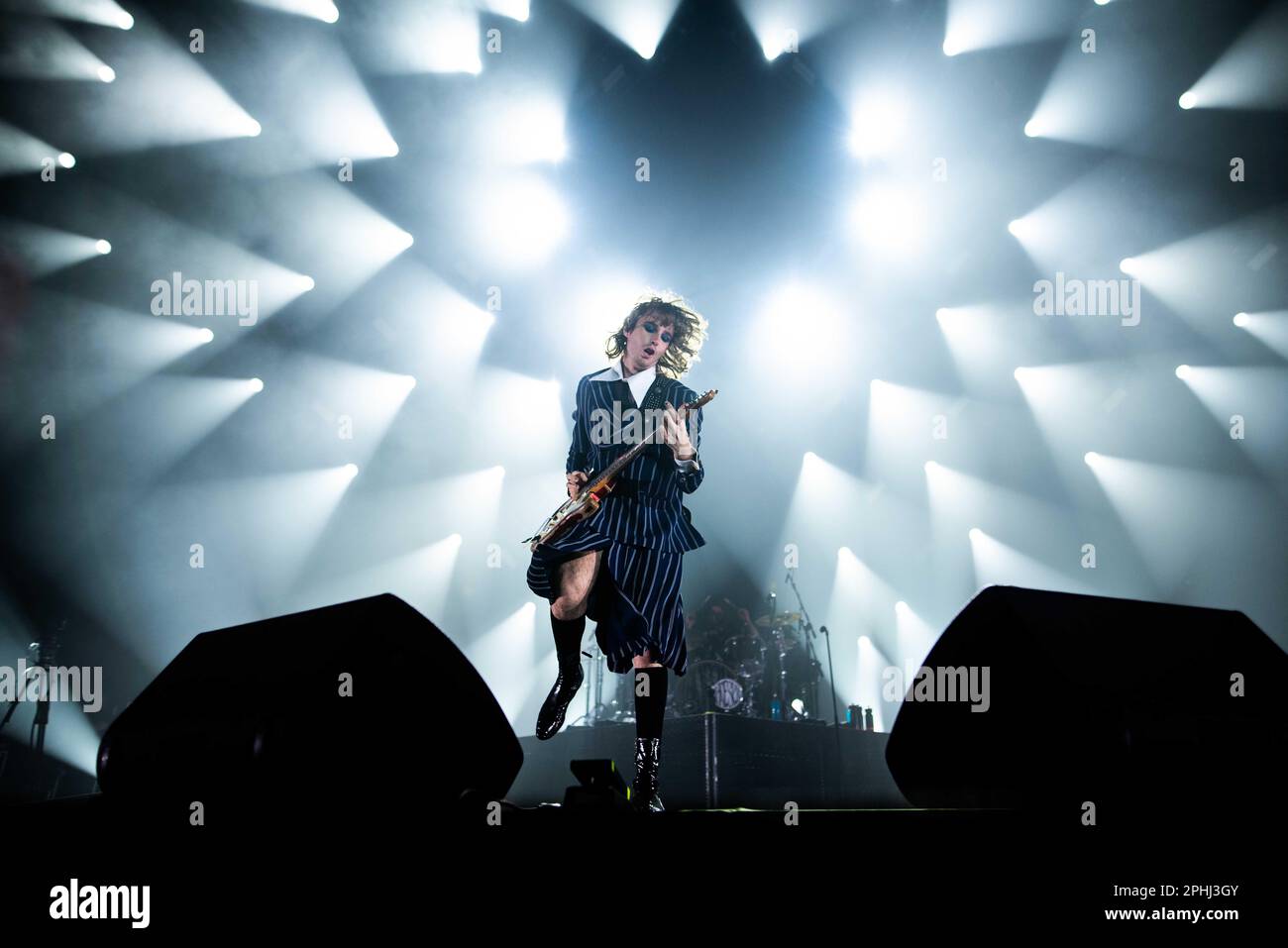 Naples, Italy. 29th Mar, 2023. Maneskin - Thomas Raggi (Guitar) during ...