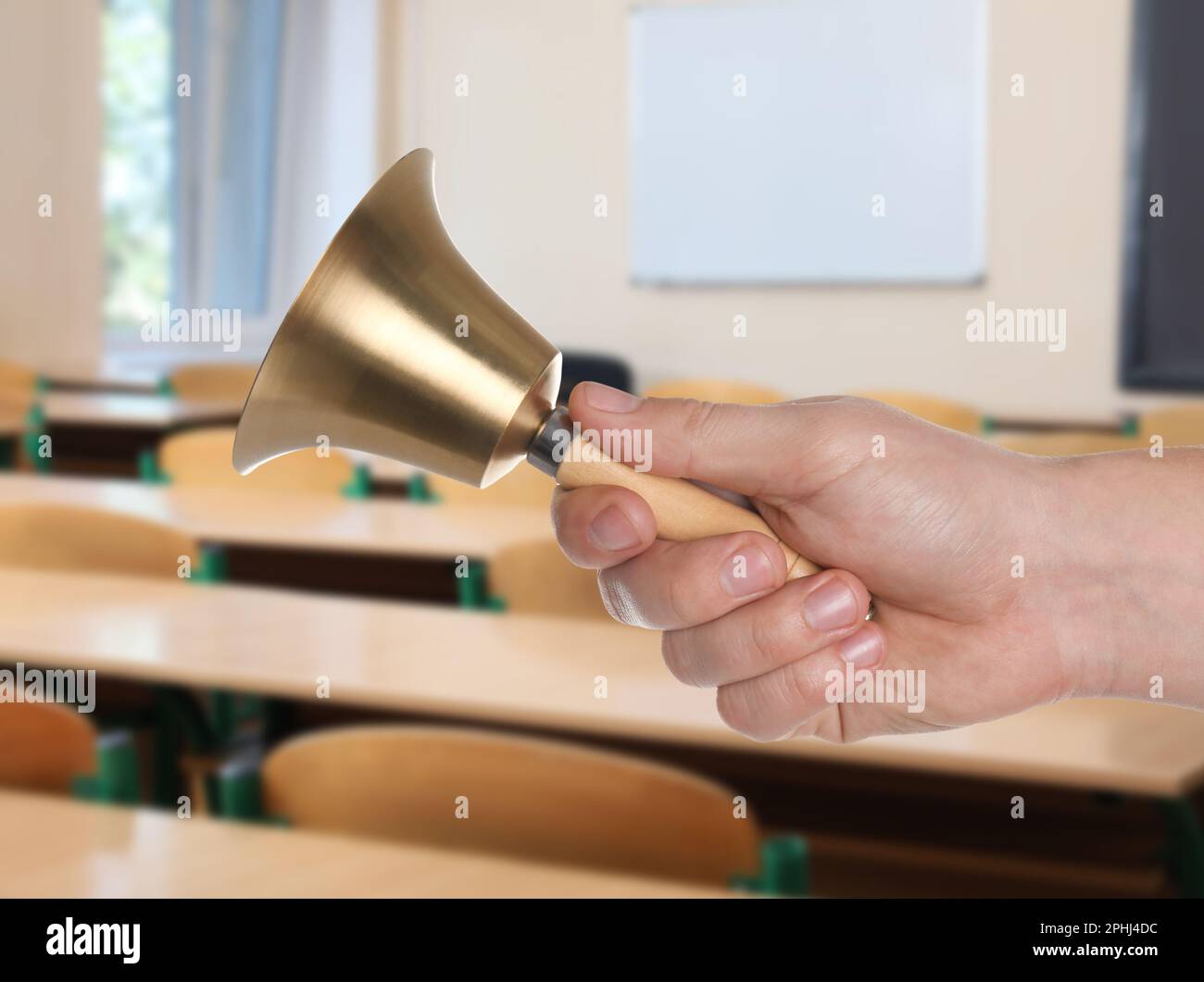 Bell ringer in school hi-res stock photography and images - Alamy