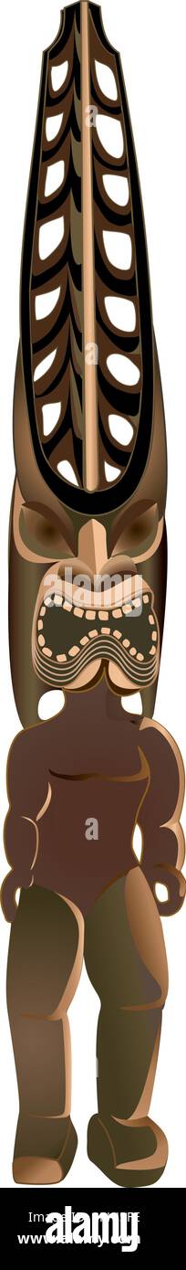Hawaiian Tiki God Stock Vector Image & Art - Alamy