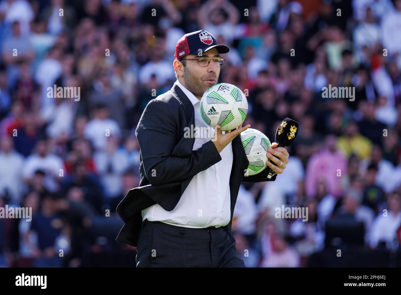 BARCELONA - MAR 26: Gerard Romero (journalist and streamer) in action ...