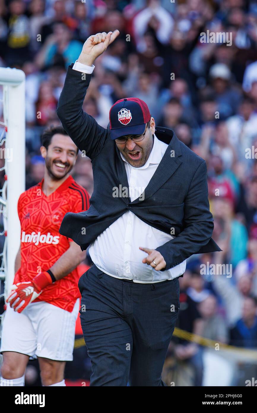 BARCELONA - MAR 26: Gerard Romero (journalist and streamer) in action ...