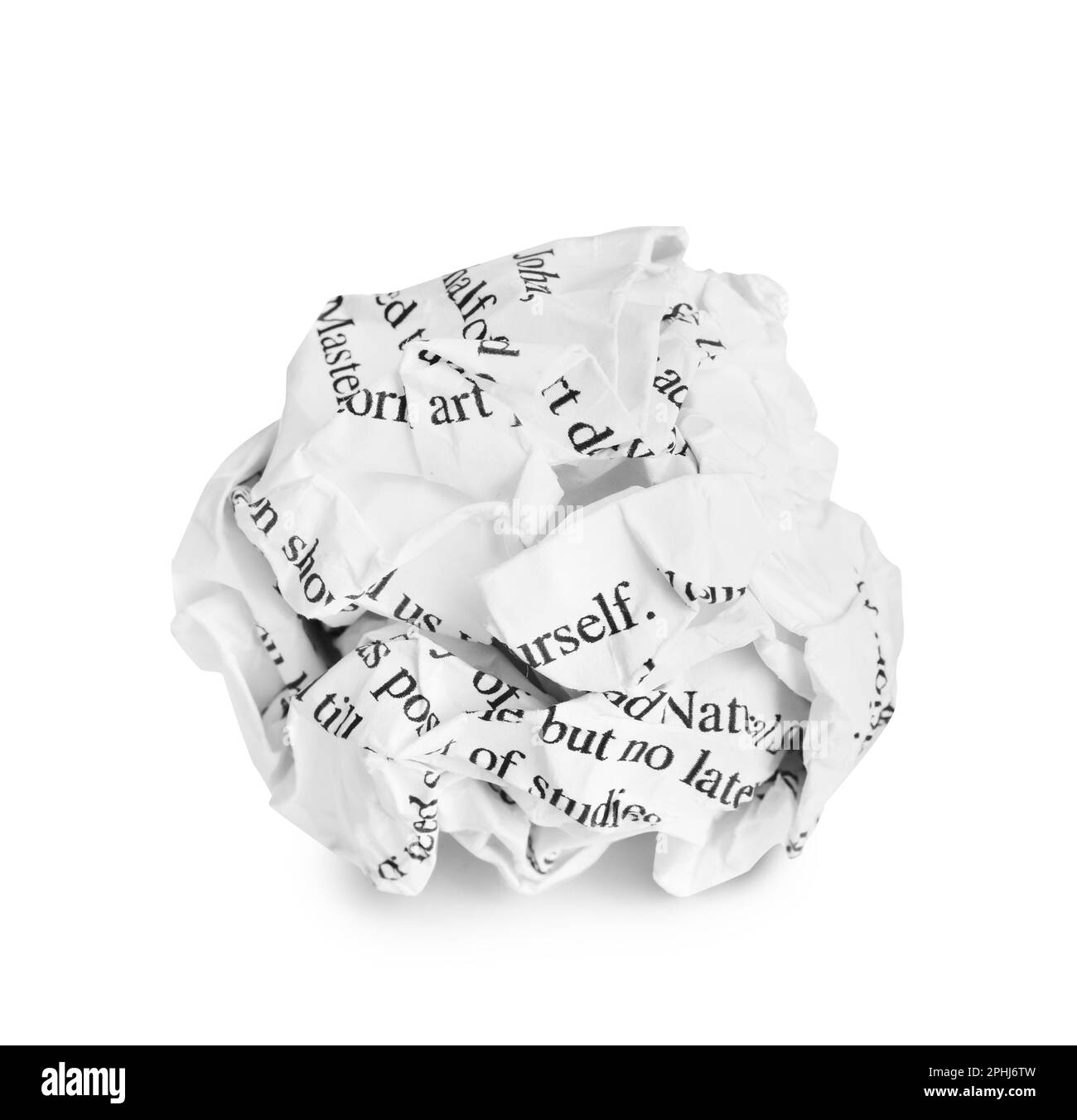 Crumpling A Sheet Of Paper