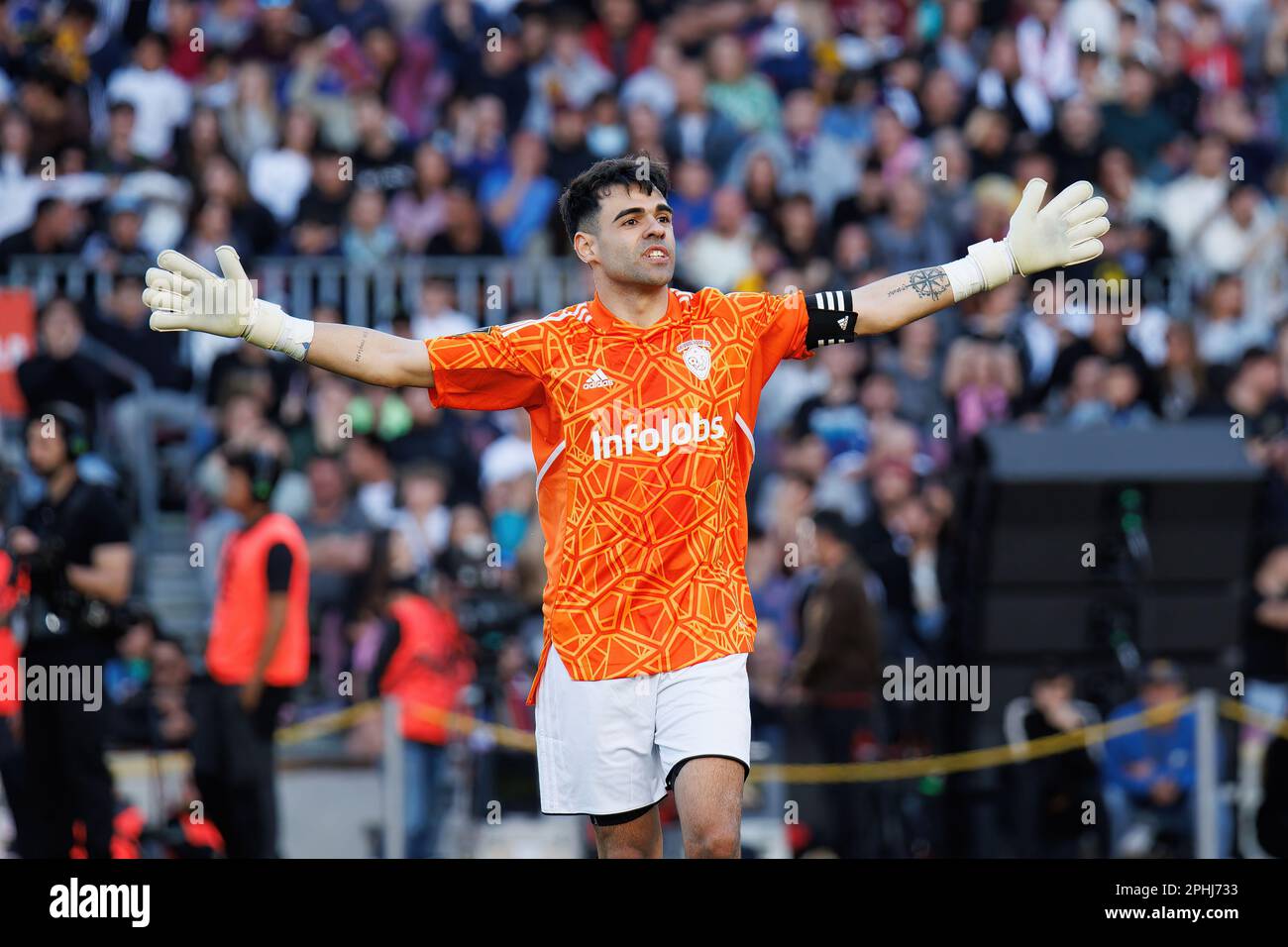 BARCELONA - MAR 26: Daniel P celebrates the victory at the Final Four ...