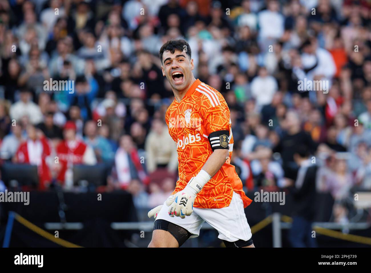 BARCELONA - MAR 26: Daniel P celebrates the victory at the Final Four ...