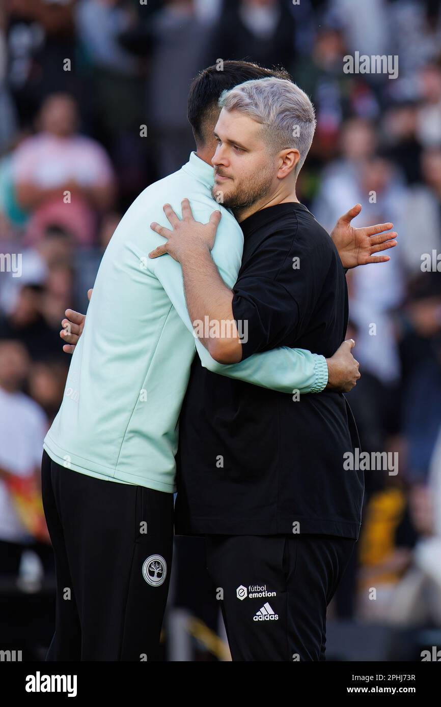 BARCELONA - MAR 26: Perxitaa (famous Spanish streamer) in action during ...