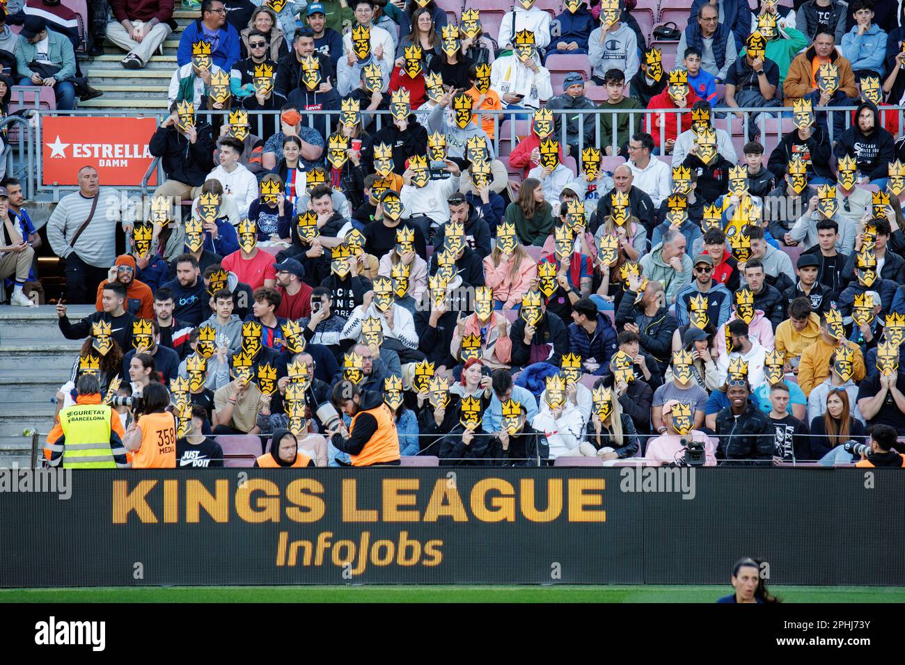 BARCELONA - MAR 26: Spectators attend to the Final Four of the Kings ...