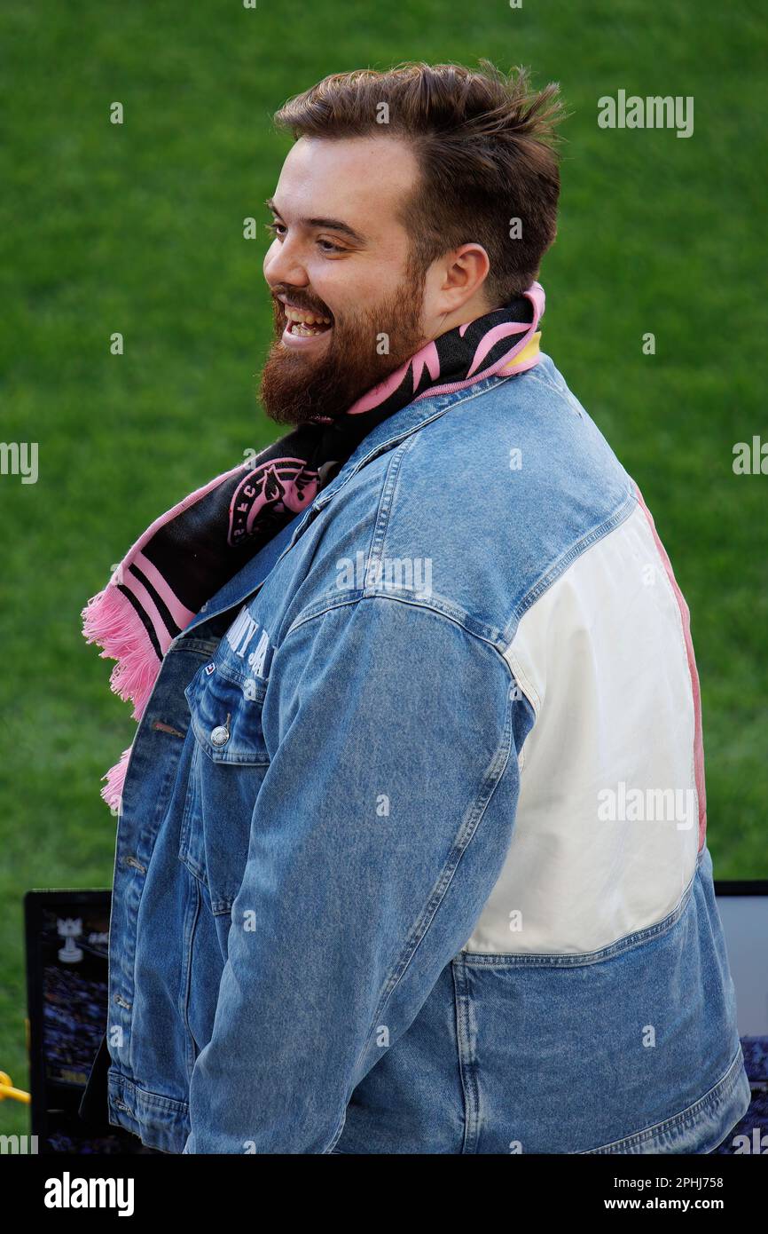 BARCELONA - MAR 26: Ibai Llanos (famous Spanish streamer) in action ...