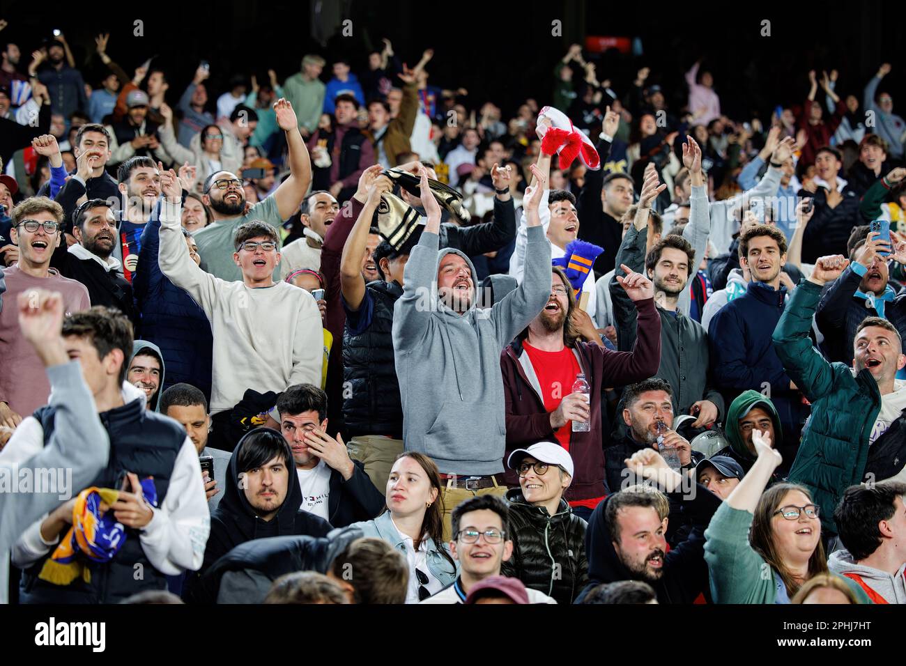 BARCELONA - MAR 26: Spectators attend to the Final Four of the Kings ...