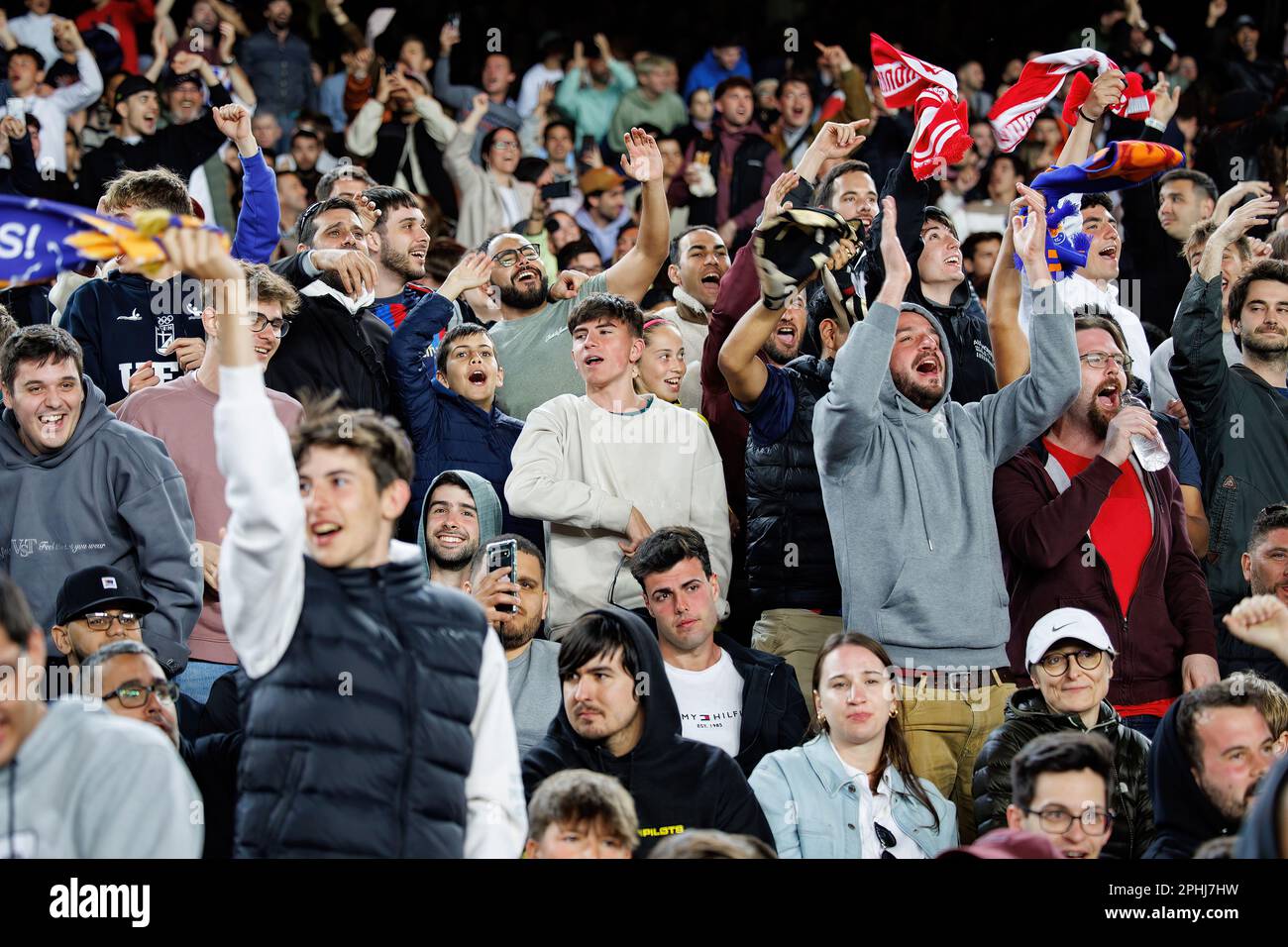 BARCELONA - MAR 26: Spectators attend to the Final Four of the Kings ...