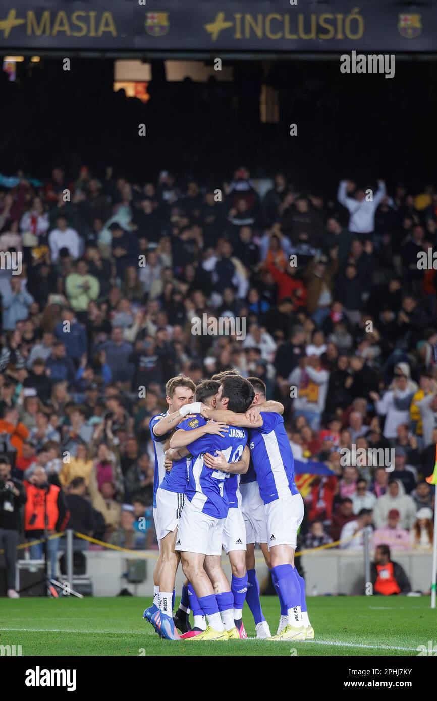 BARCELONA - MAR 26: El Barrio team celebrate the victory at the Final ...