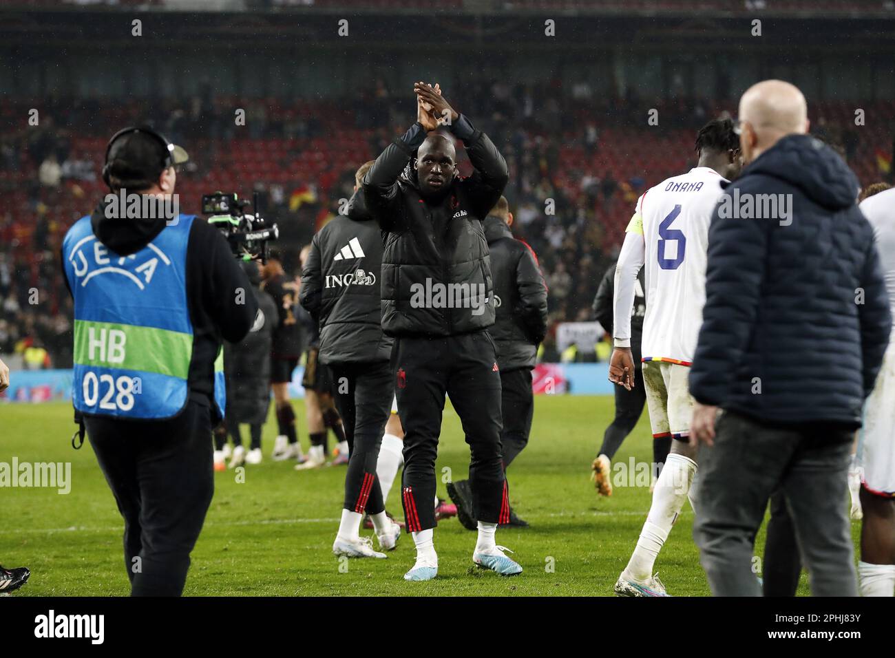 COLOGNE - Romelu Lukaku of Belgium during the friendly match between ...