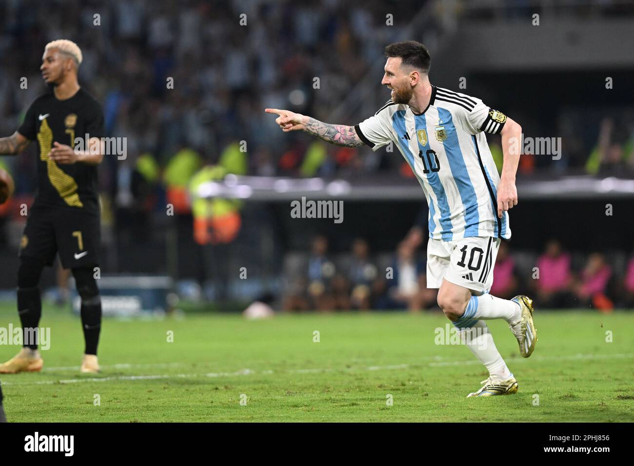 Santiago del Estero, Argentina, 28th Mar, 2023. Lionel Messi of ...