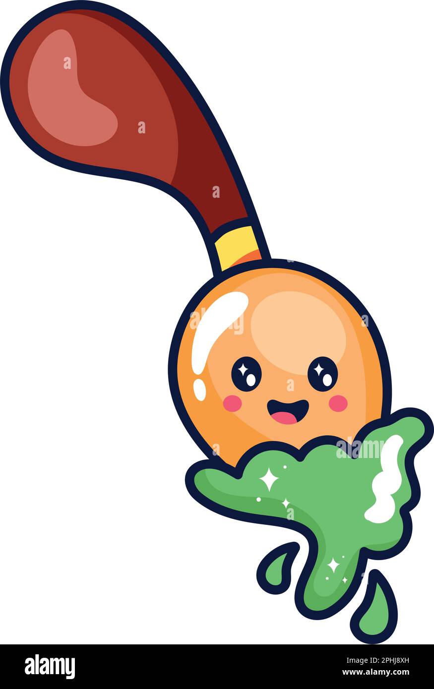 Cute paintbrush color Stock Vector Image & Art - Alamy