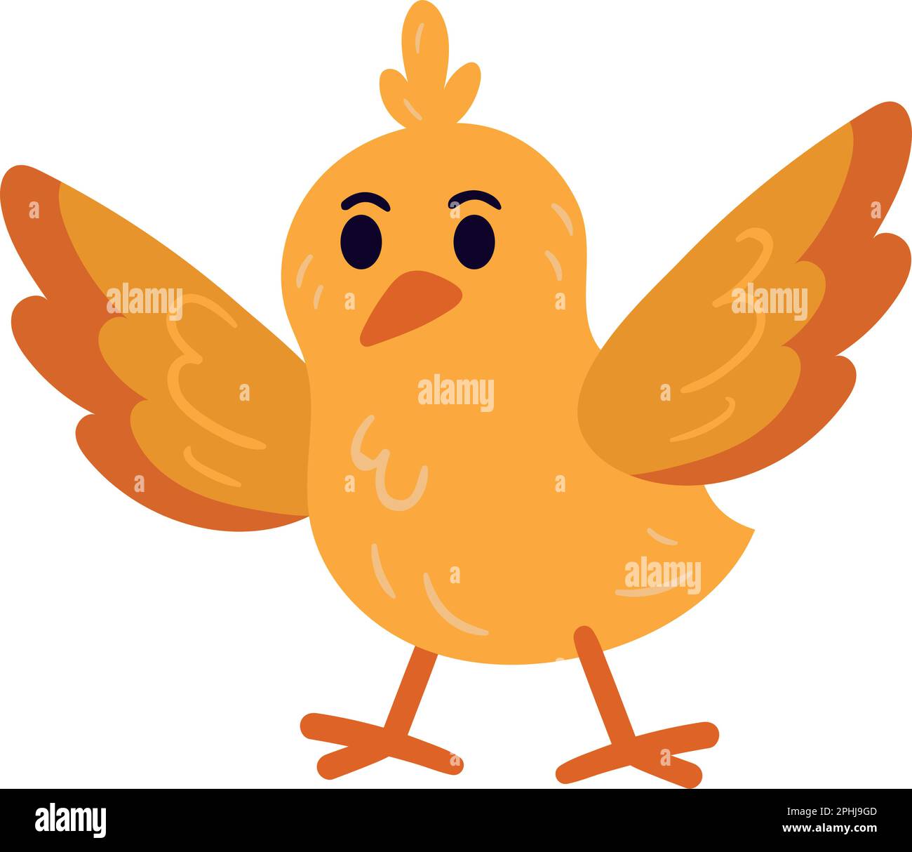 Cute yellow chick flying Stock Vector Image & Art - Alamy