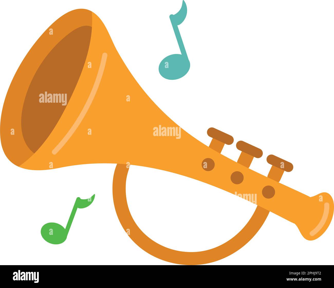 trumpet musical instrument Stock Vector Image & Art - Alamy