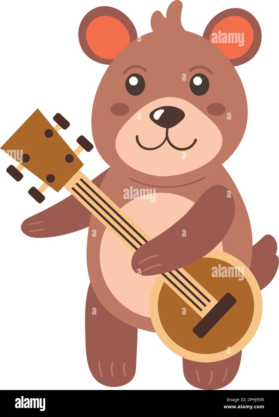 Playing guitar bear musician Stock Vector Image & Art - Alamy