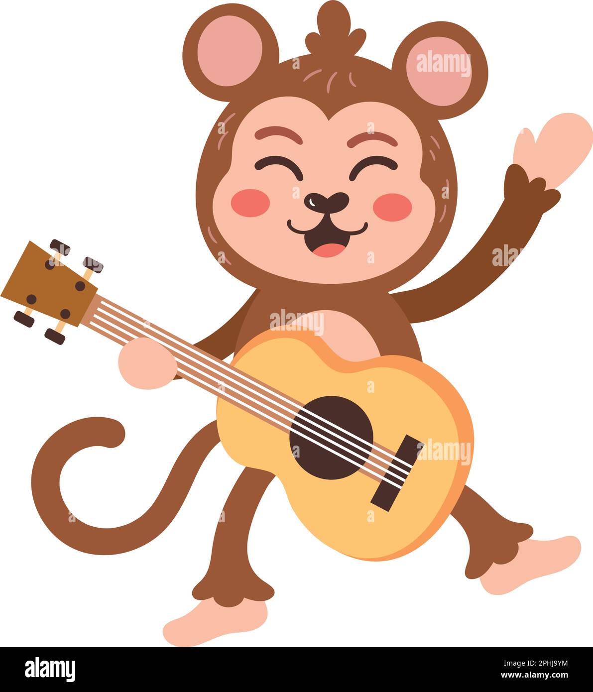 Monkey musician Stock Vector Images - Alamy