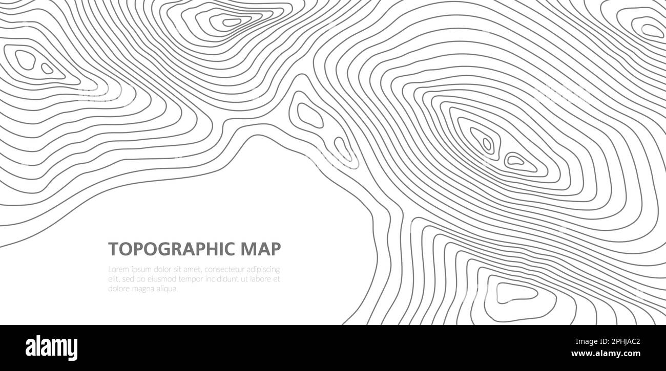 Topographic map. Grid, texture, relief contour. Marine topography ...