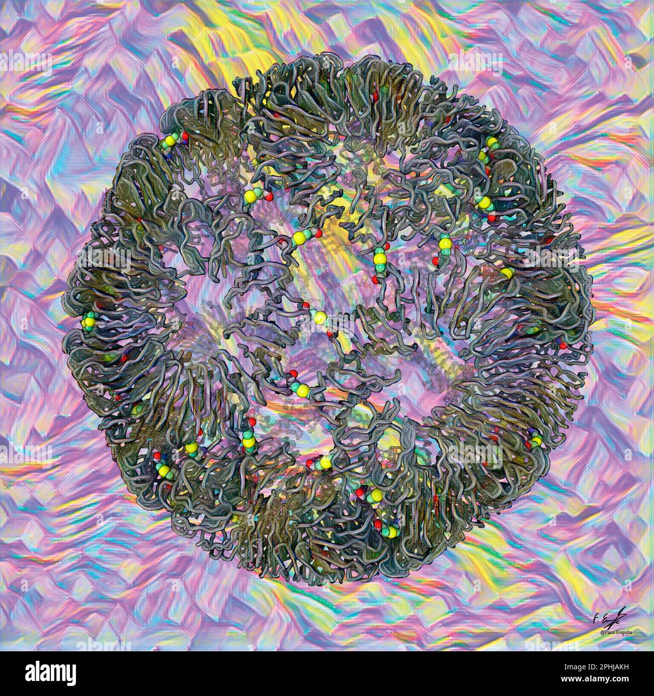 Protein cage, illustration Stock Photo - Alamy