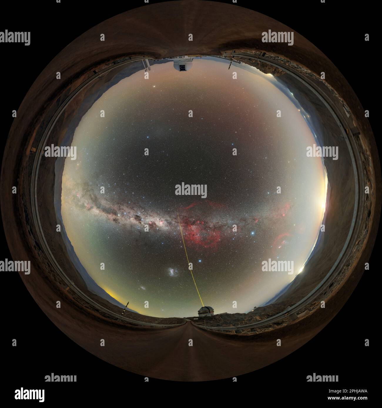 Gemini South and SOAR telescopes at night, Chile Stock Photo - Alamy