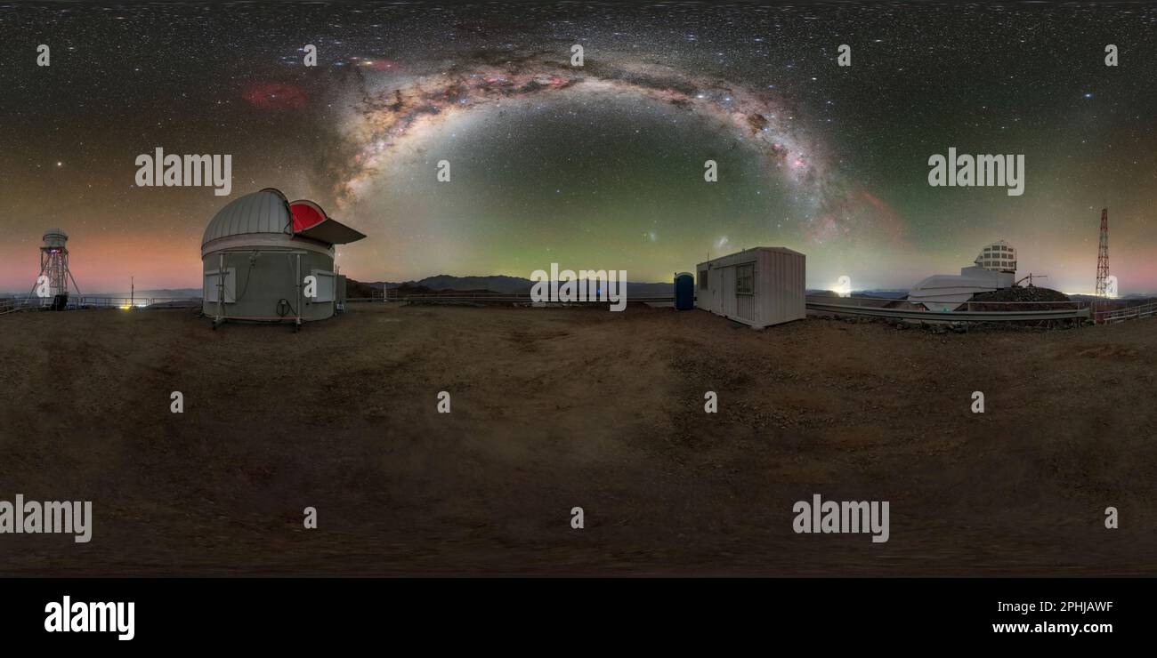 Vera C Rubin Observatory, Chile, at night Stock Photo - Alamy
