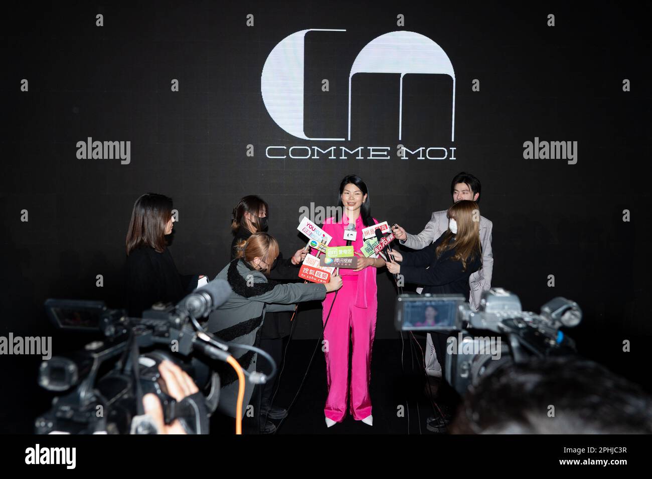 SHANGHAI, CHINA - MARCH 28, 2023 - Supermodel Lv Yan attends during the ...