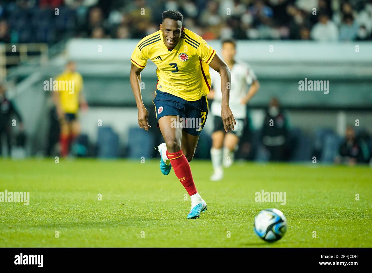 Osaka, Japan. 28th Mar, 2023. Jhon Lucumi (COL) Football/Soccer : Kirin ...