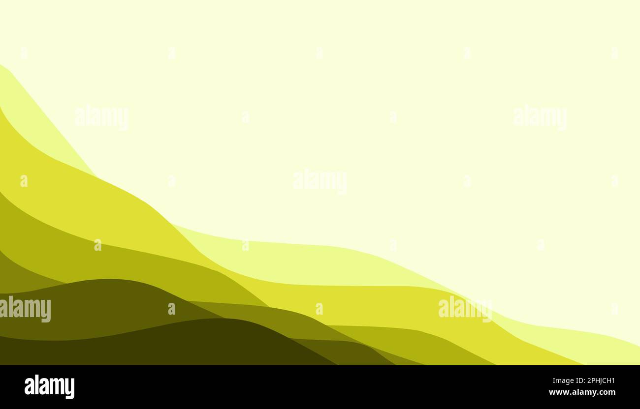 Abstract background illustration of yellow waves. Perfect for website ...
