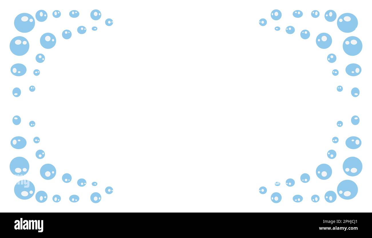 Abstract background illustration of a blue bubble frame. Perfect for ...