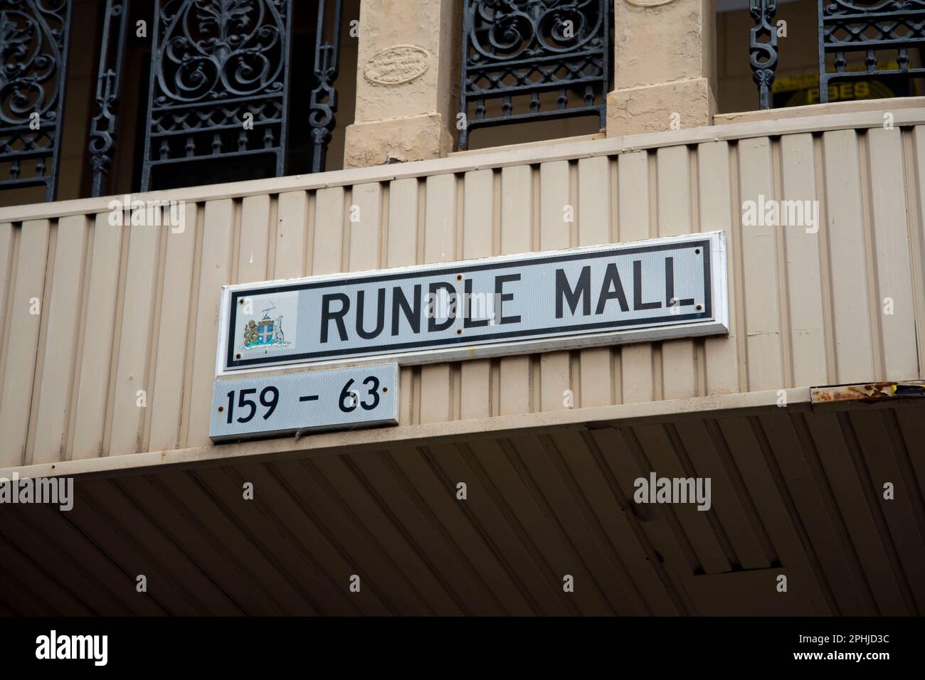 Rundle Street Sign - Adelaide - Australia Stock Photo - Alamy