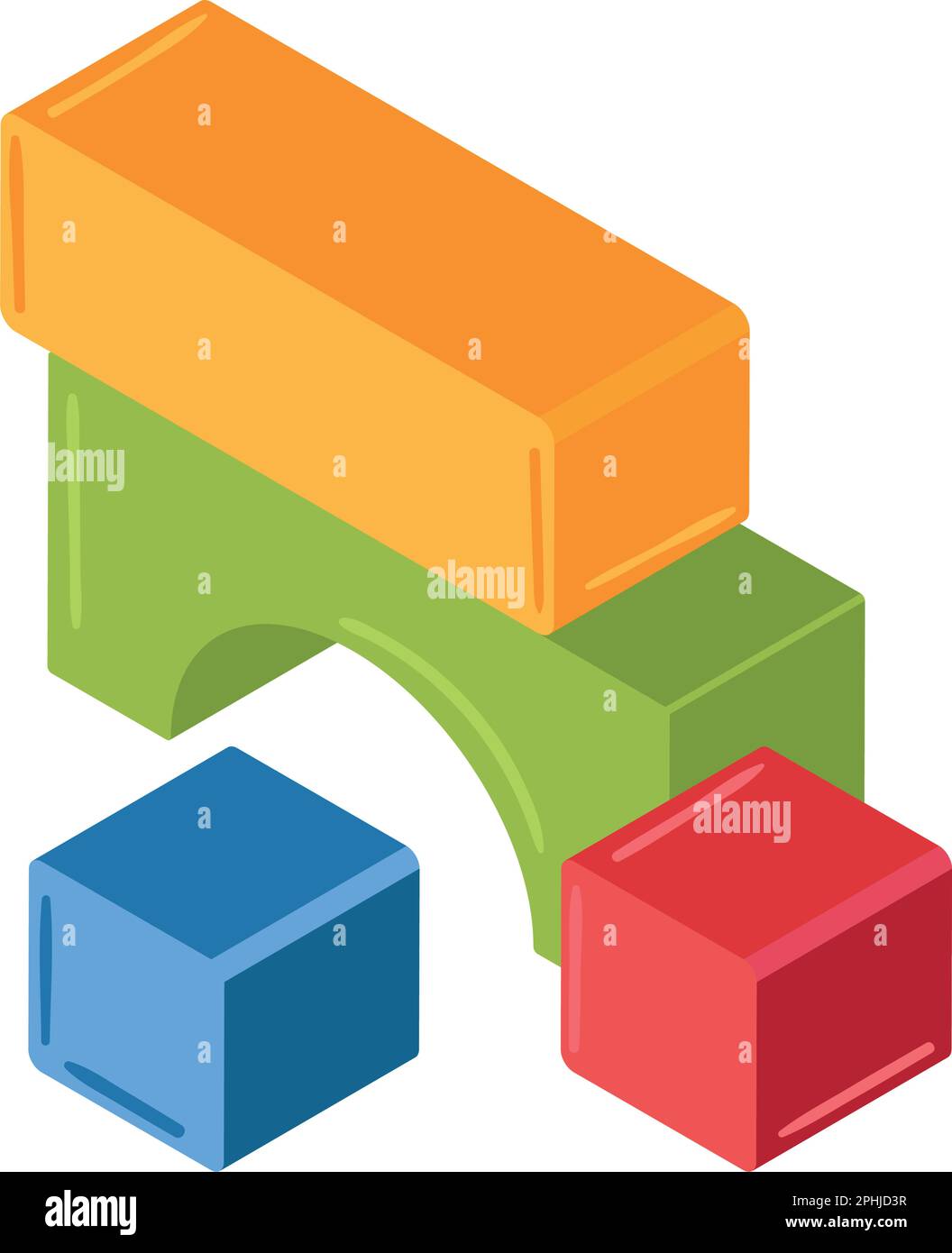 Wooden block game in Stock Vector Images - Alamy