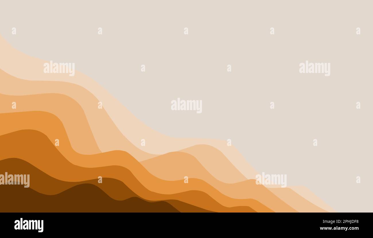 Abstract background illustration of brown waves. Perfect for website ...