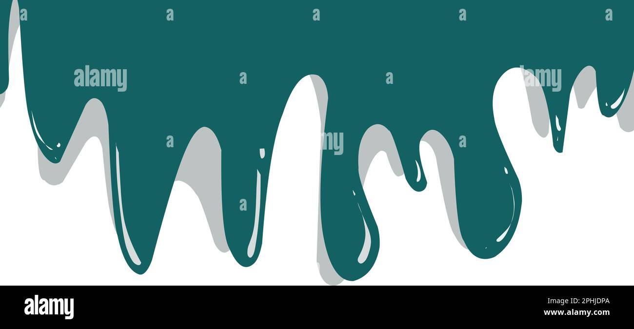 Abstract background illustration of green paint ink liquid shape ...