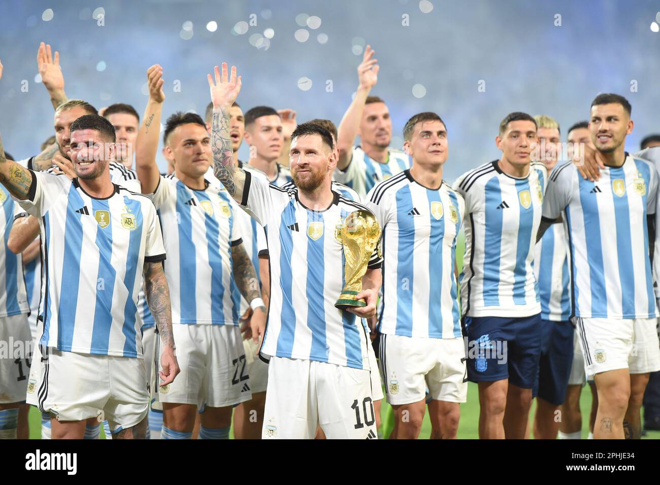 Santiago del Estero, Argentina, 28th Mar, 2023. Lionel Messi and ...