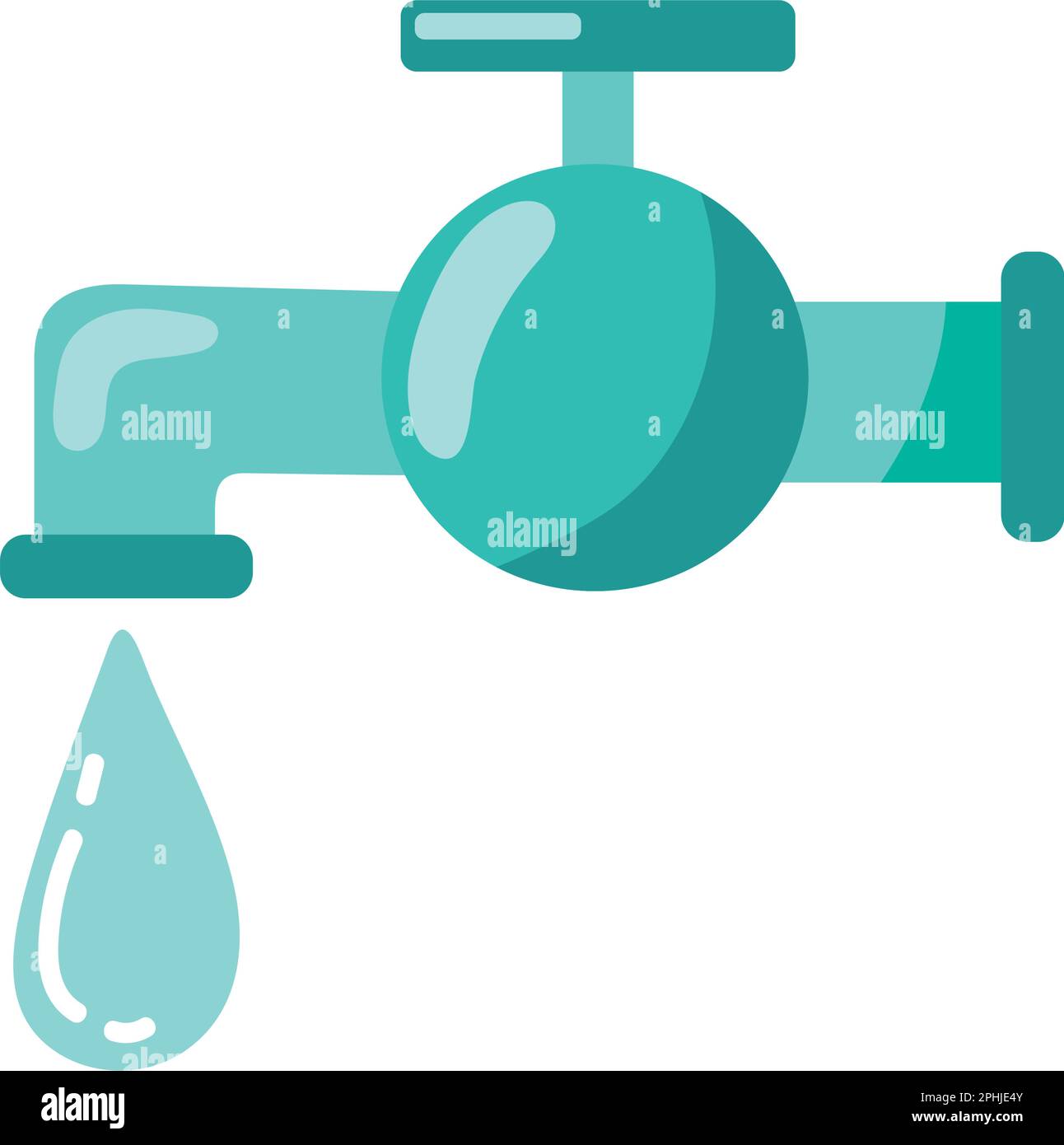 Metal faucet dripping water Stock Vector Image & Art - Alamy