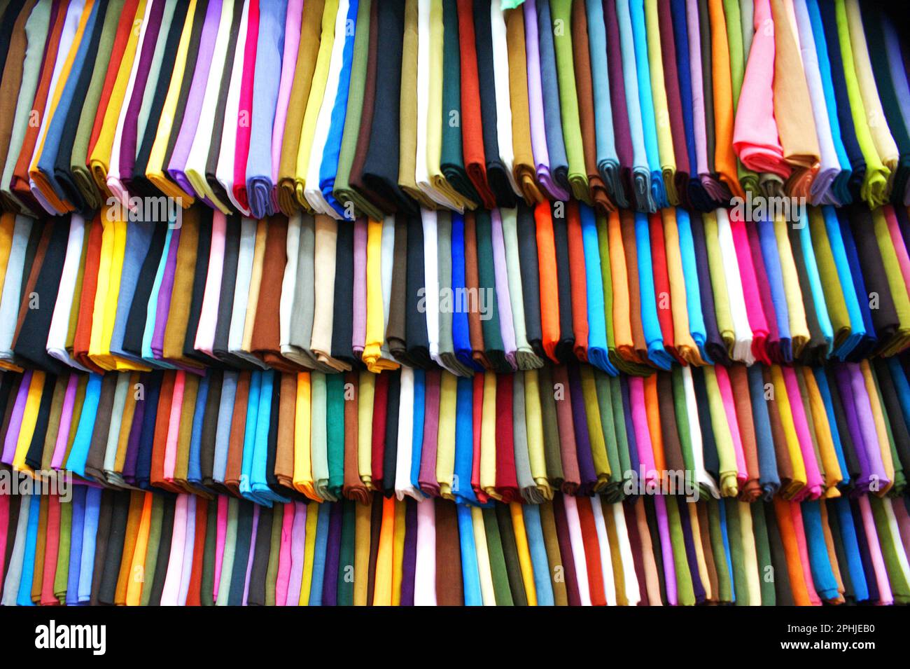 Colorful Cloth at Pasar Baru Market, Bandung, Indonesia Stock Photo - Alamy